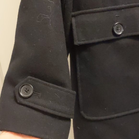 Merona | Jackets & Coats | Merona Mens Black Long Peacoat Euc Xl | Poshmark